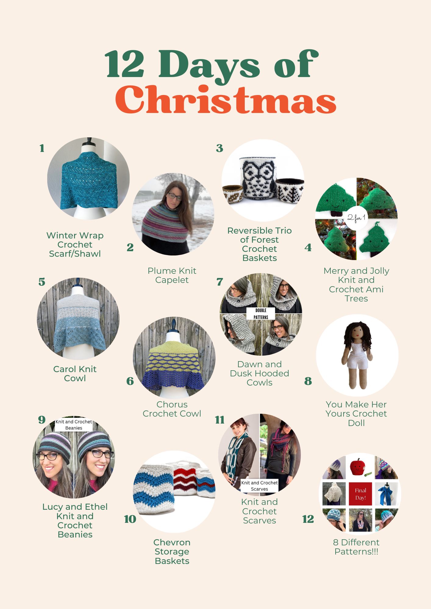 12 Days of Christmas - Day 12 Free Patterns - An 8 Pattern Dump! ~ Knit ...