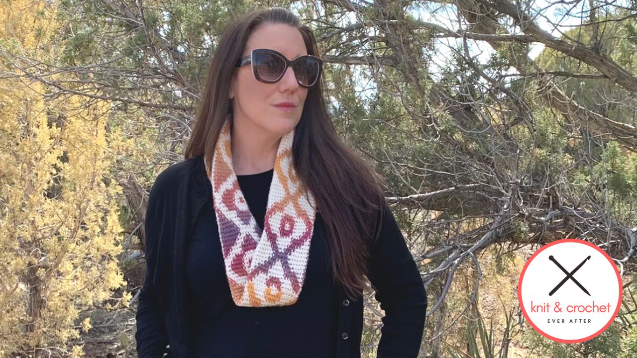 Sunset Scarf Crochet Pattern ~ Knit and Crochet Ever After