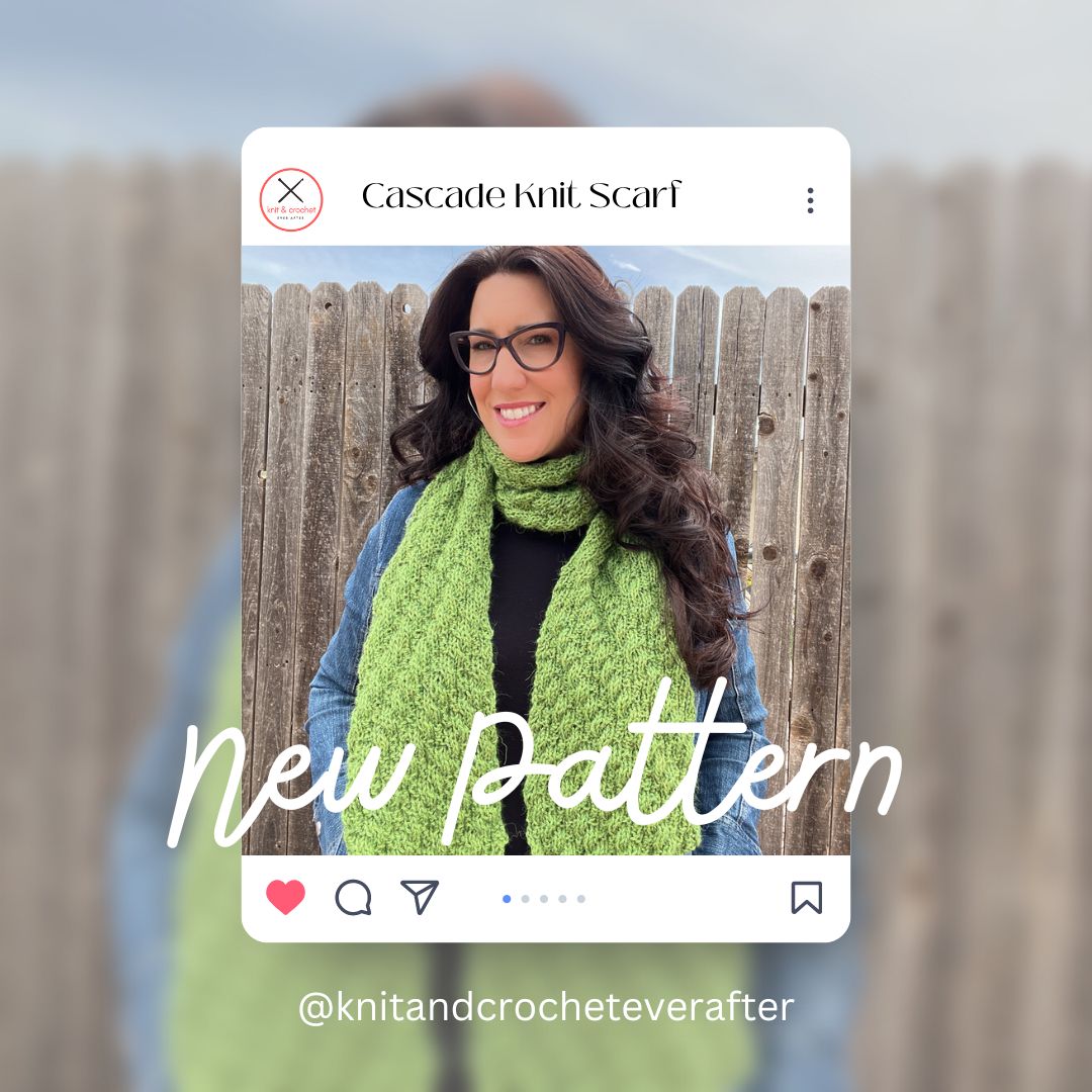 Introducing the Cascade Scarf: Your Next Knitting Adventure! 50% Off For A Limited Time ~ Knit ...