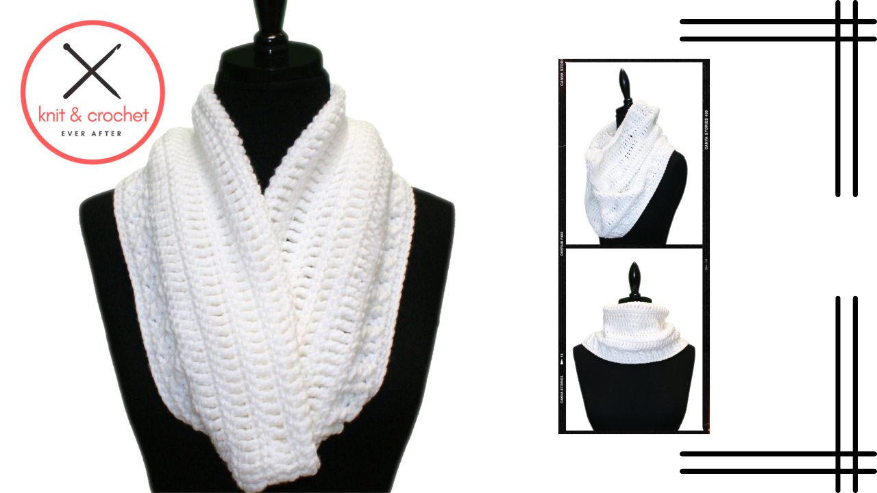Which Way Reversible Cowl Crochet Pattern ~ Knit and Crochet Ever After