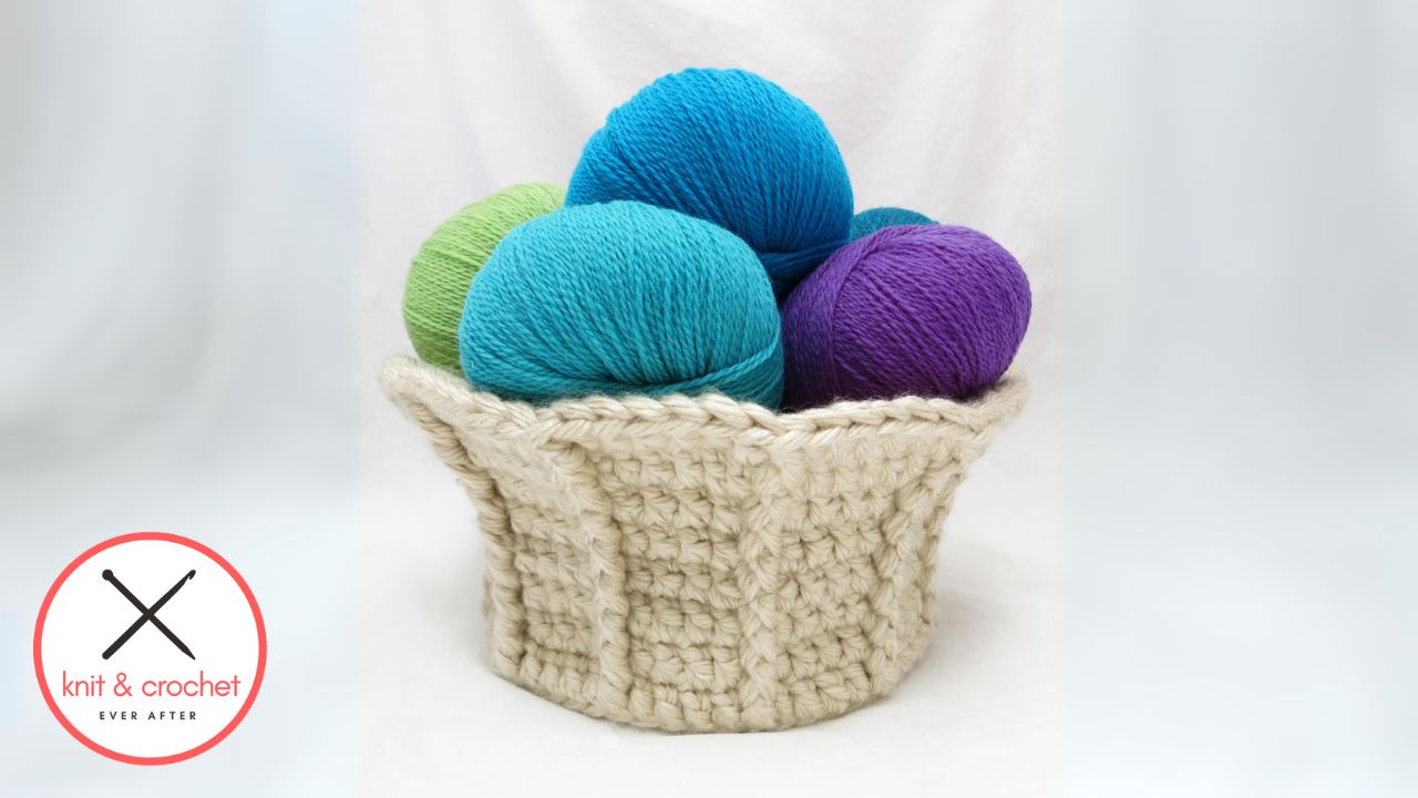 Trumpet Basket Crochet Pattern ~ Knit and Crochet Ever After